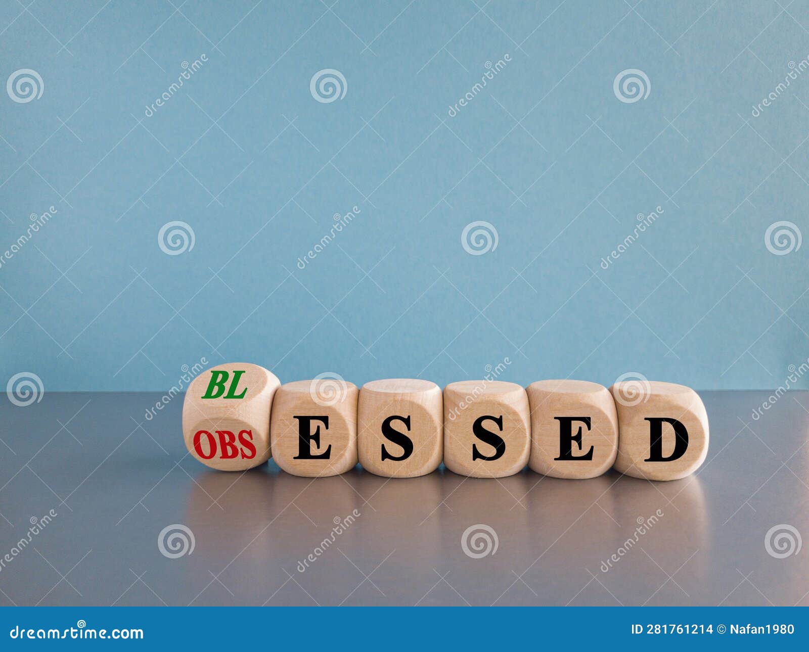 Blessed or Obsessed Symbol. Turned a Wooden Cube and Changes the ...