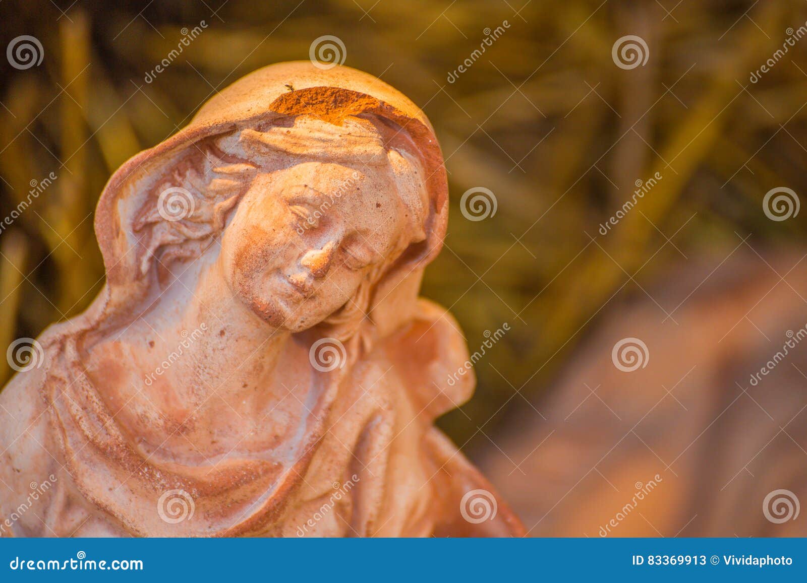 Blessed Virgin Mary stock image. Image of nativity, creche - 83369913