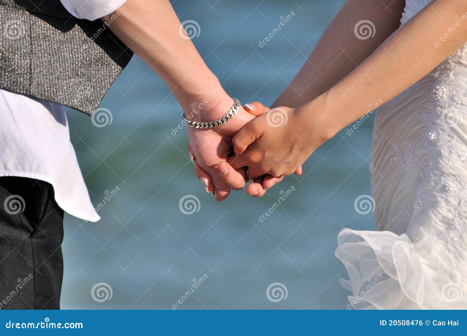 Blessedness of Young Couple Stock Photo - Image of young, handclasp ...