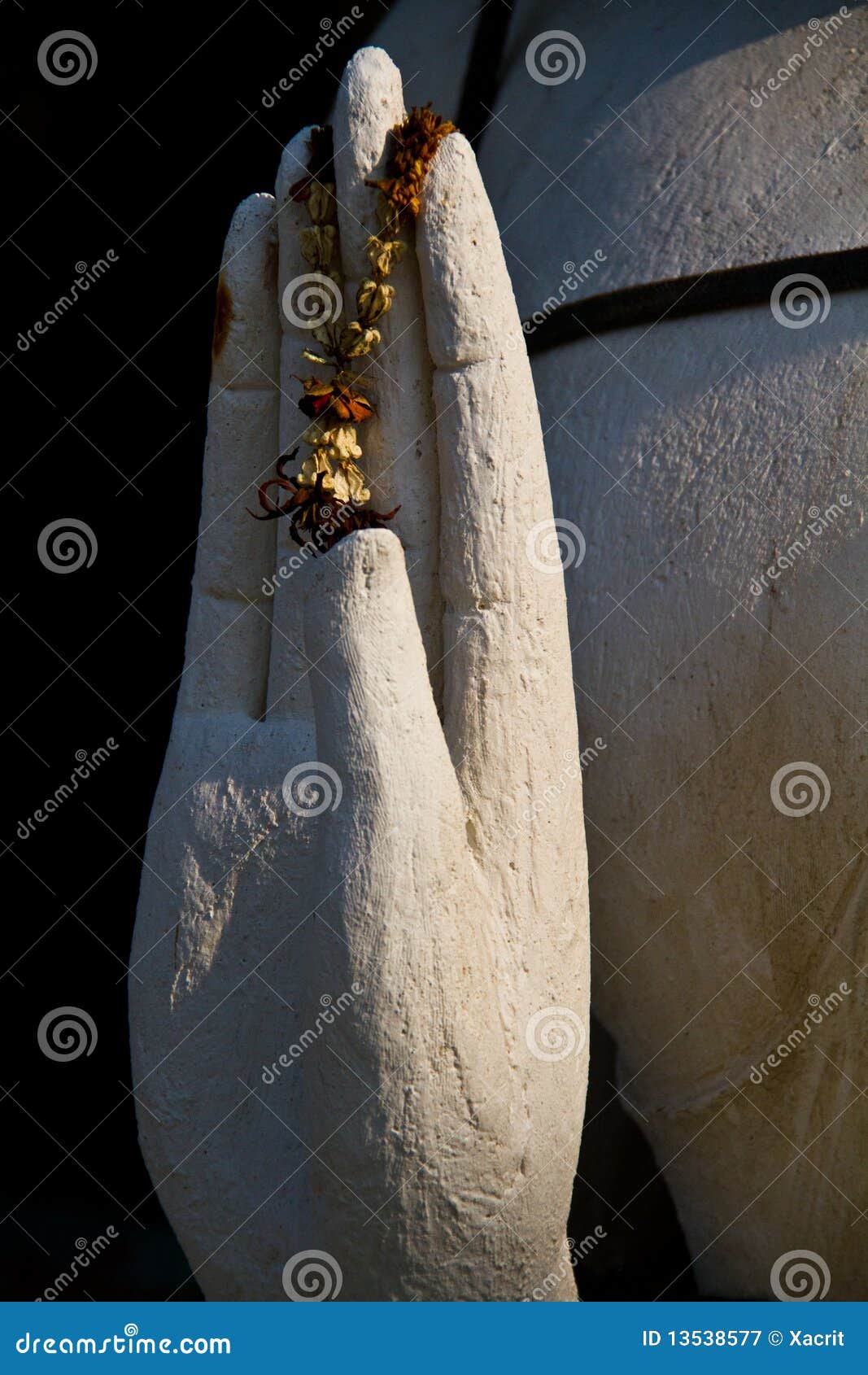 The Blessing Hand of Buddha Sculpture Stock Image - Image of holy ...