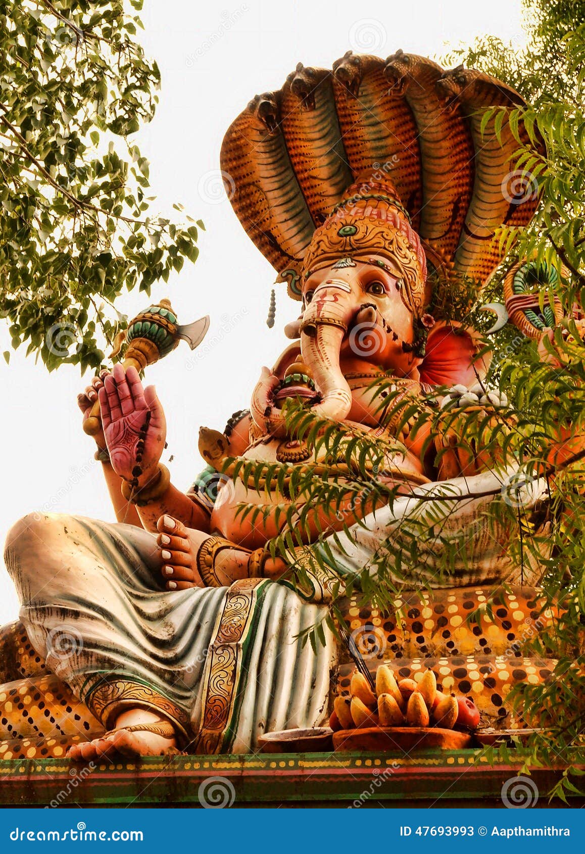 Blessing Lord Ganesha stock image. Image of ornate, culture - 47693993