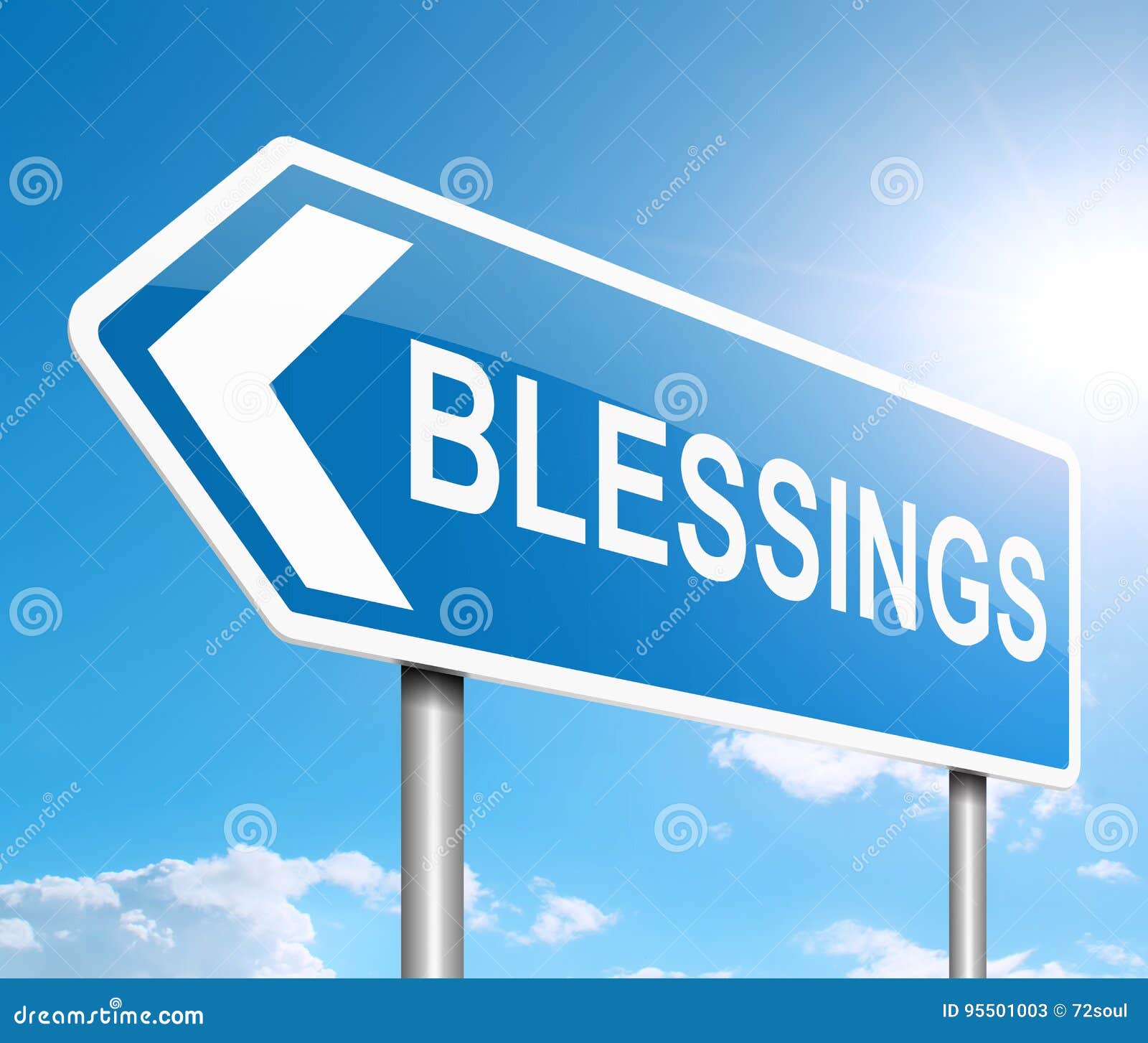 Blessings sign concept. stock illustration. Illustration of sign - 95501003