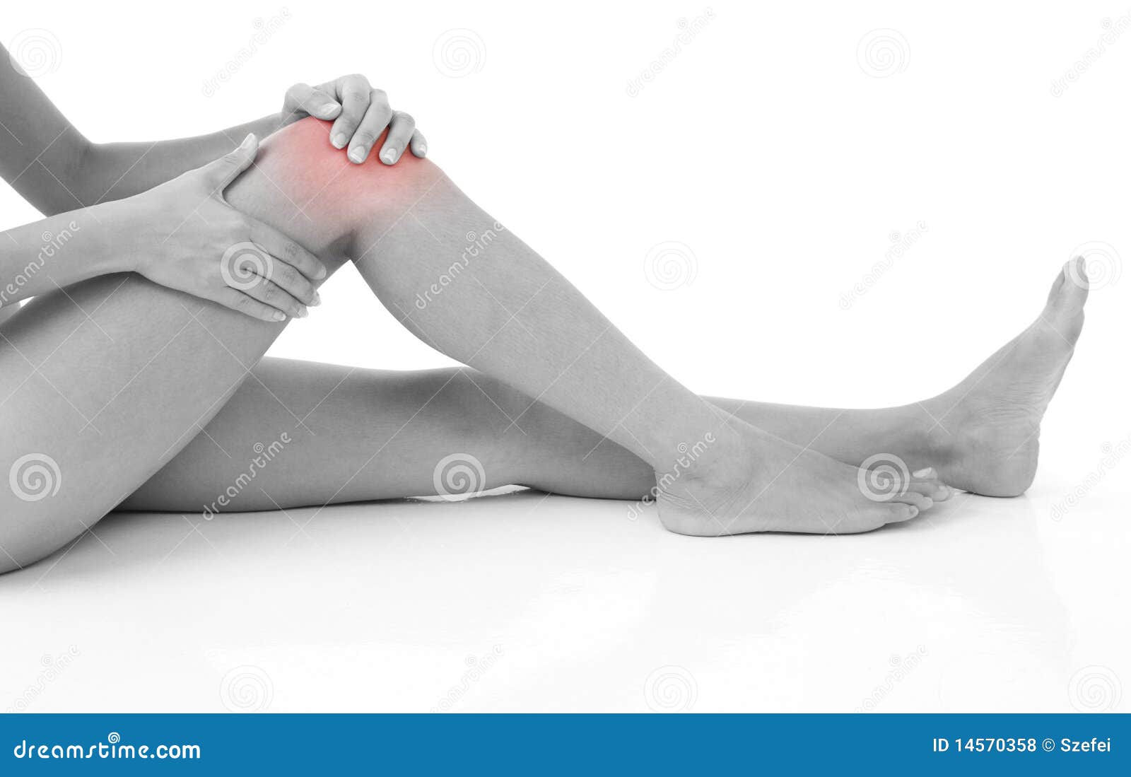 Blessure au genou photo stock. Image du souple, fixation - 14570358