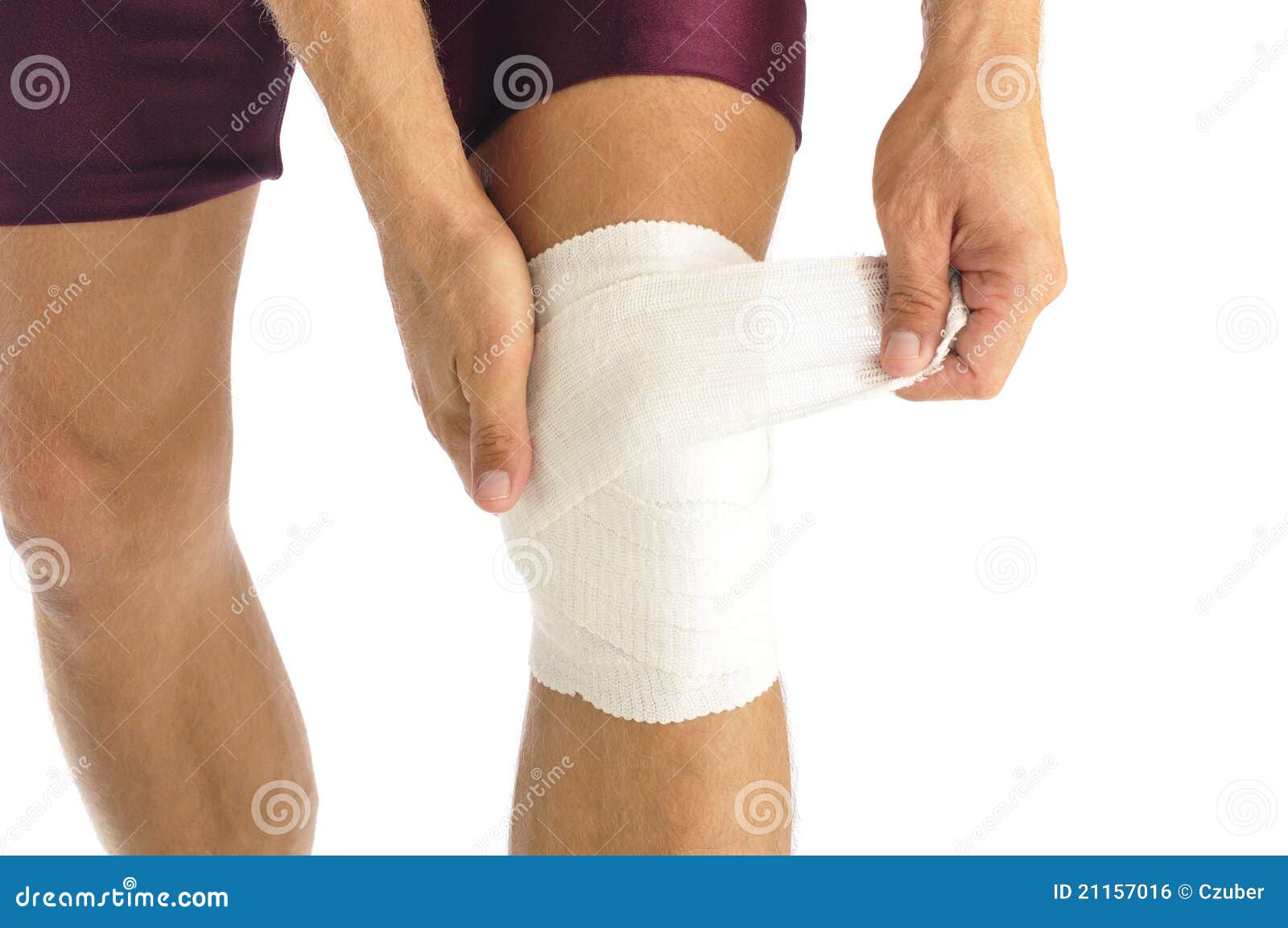 Blessure au genou photo stock. Image du capuchon, blessure - 21157016