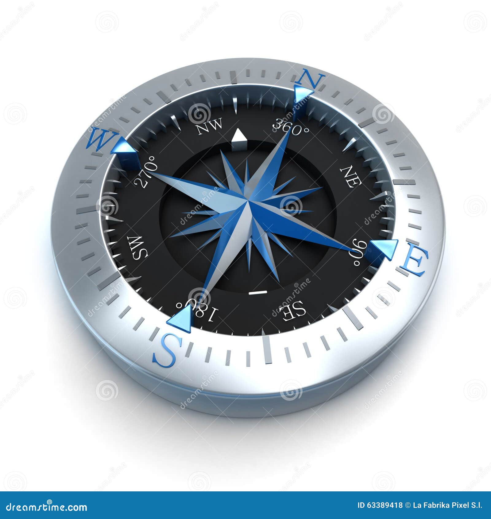 Bleu de boussole illustration stock. Illustration du expédition - 63389418