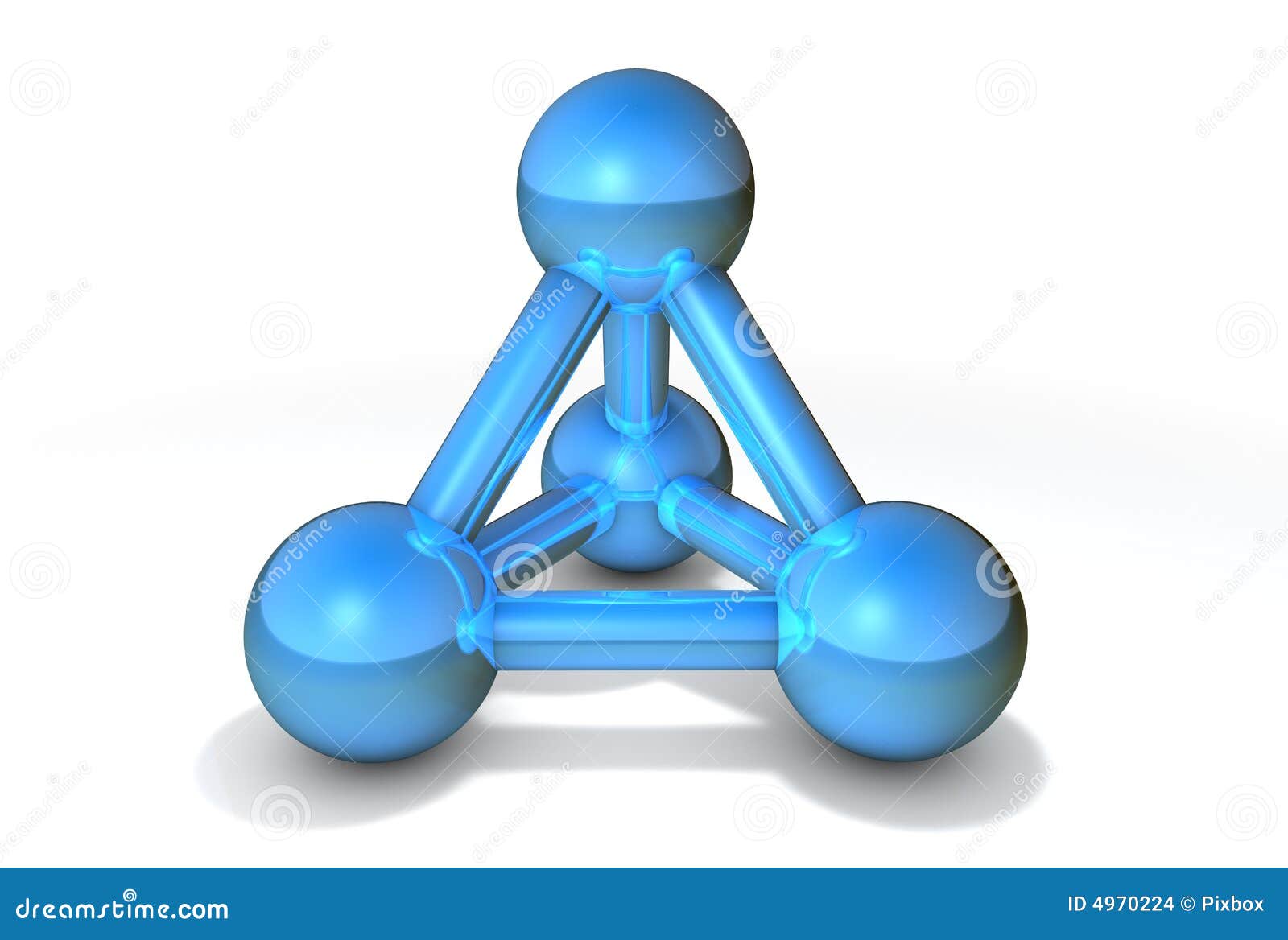 Bleu De Structure De Molécule Illustration Stock - Illustration du ...