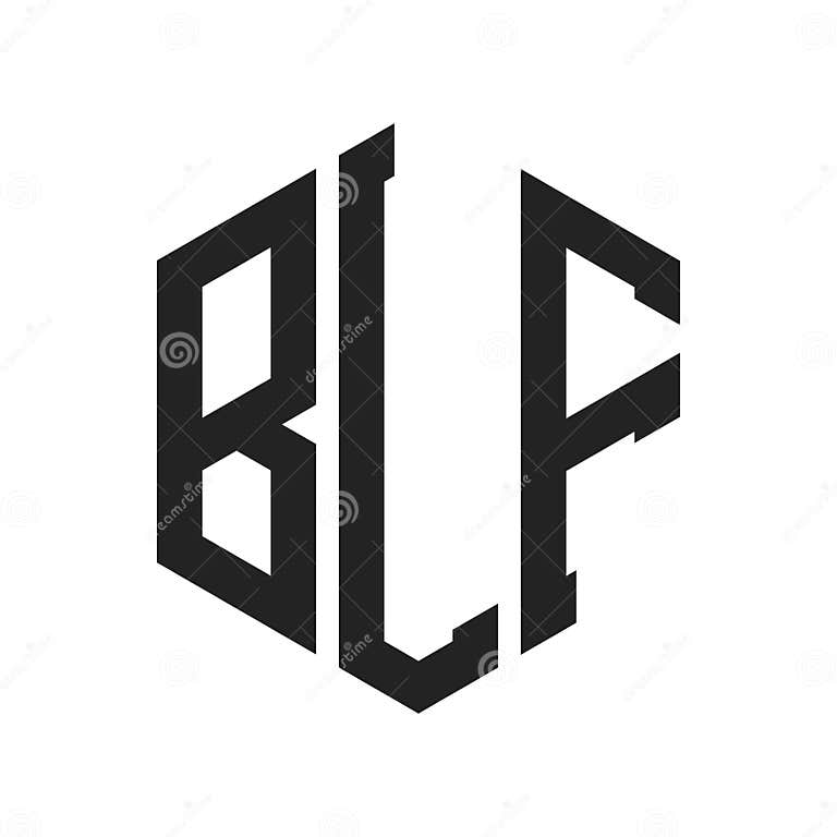 BLF Logo Design. Initial Letter BLF Monogram Logo Using Hexagon Shape ...