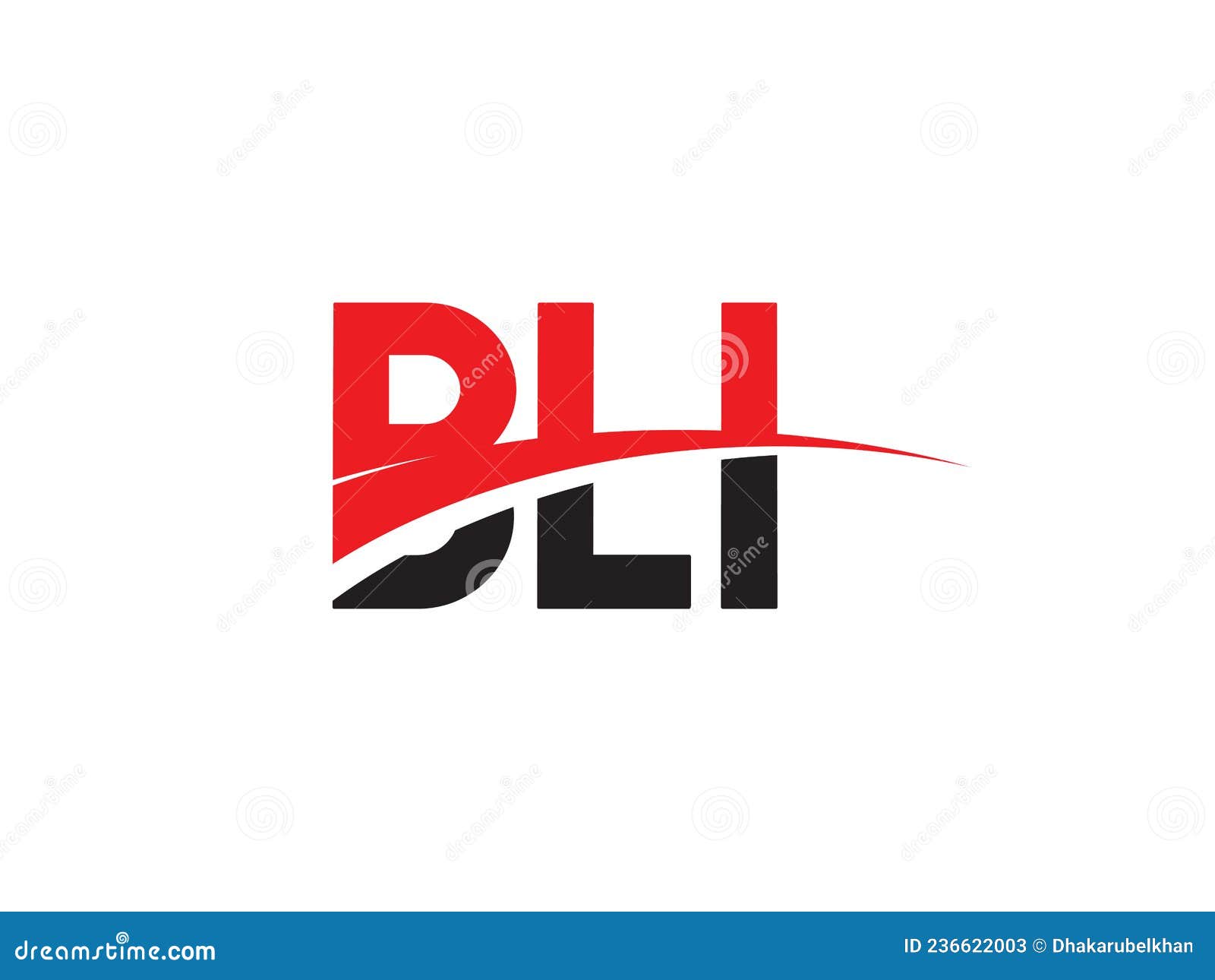 BLI Letter Initial Logo Design Vector Illustration Stock Vector ...