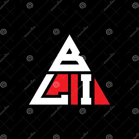 BLI Triangle Letter Logo Design with Triangle Shape. BLI Triangle Logo ...
