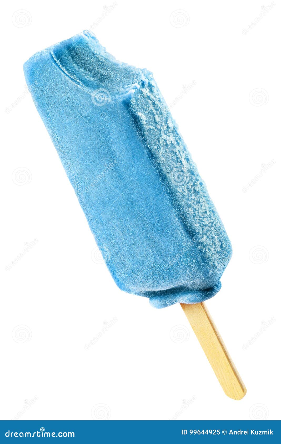 Blie popsicle isolated stock image. Image of iced, lolly - 99644925