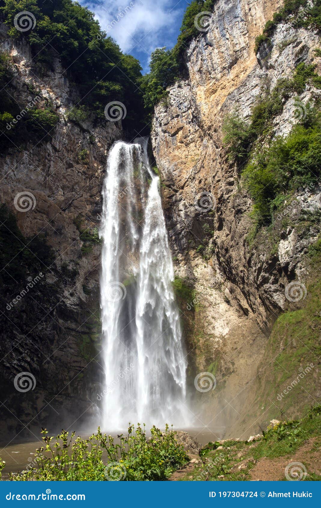 Bliha Waterfall stock photo. Image of waterfall, town - 197304724