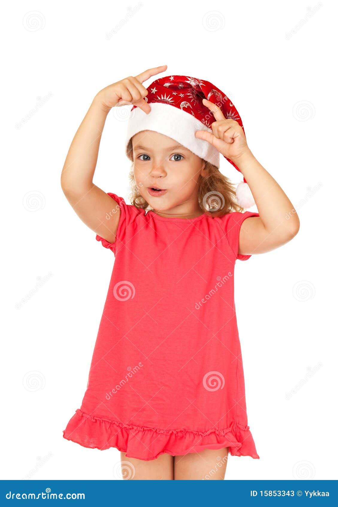 Blij Kind in GLB Van Het Nieuwjaar. Stock Afbeelding - Image of emotie ...