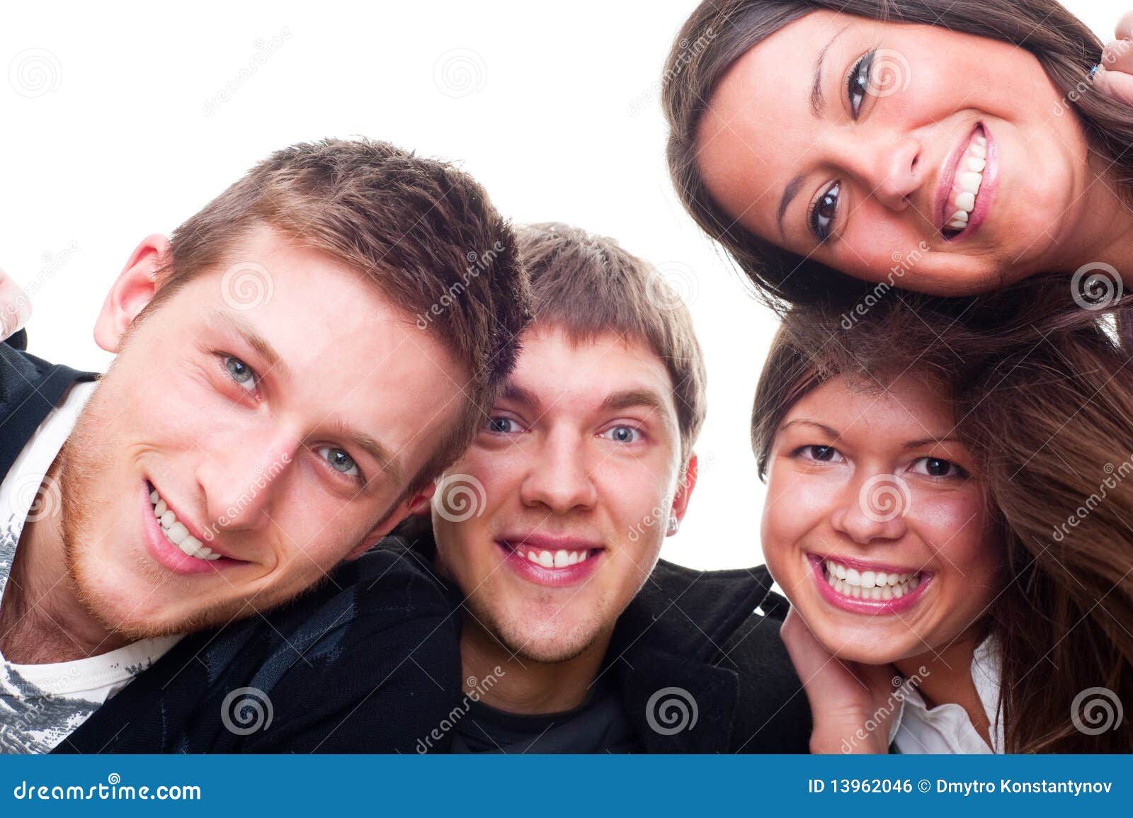 Blije jonge mensen stock foto. Image of leuk, vriendschappelijk - 13962046