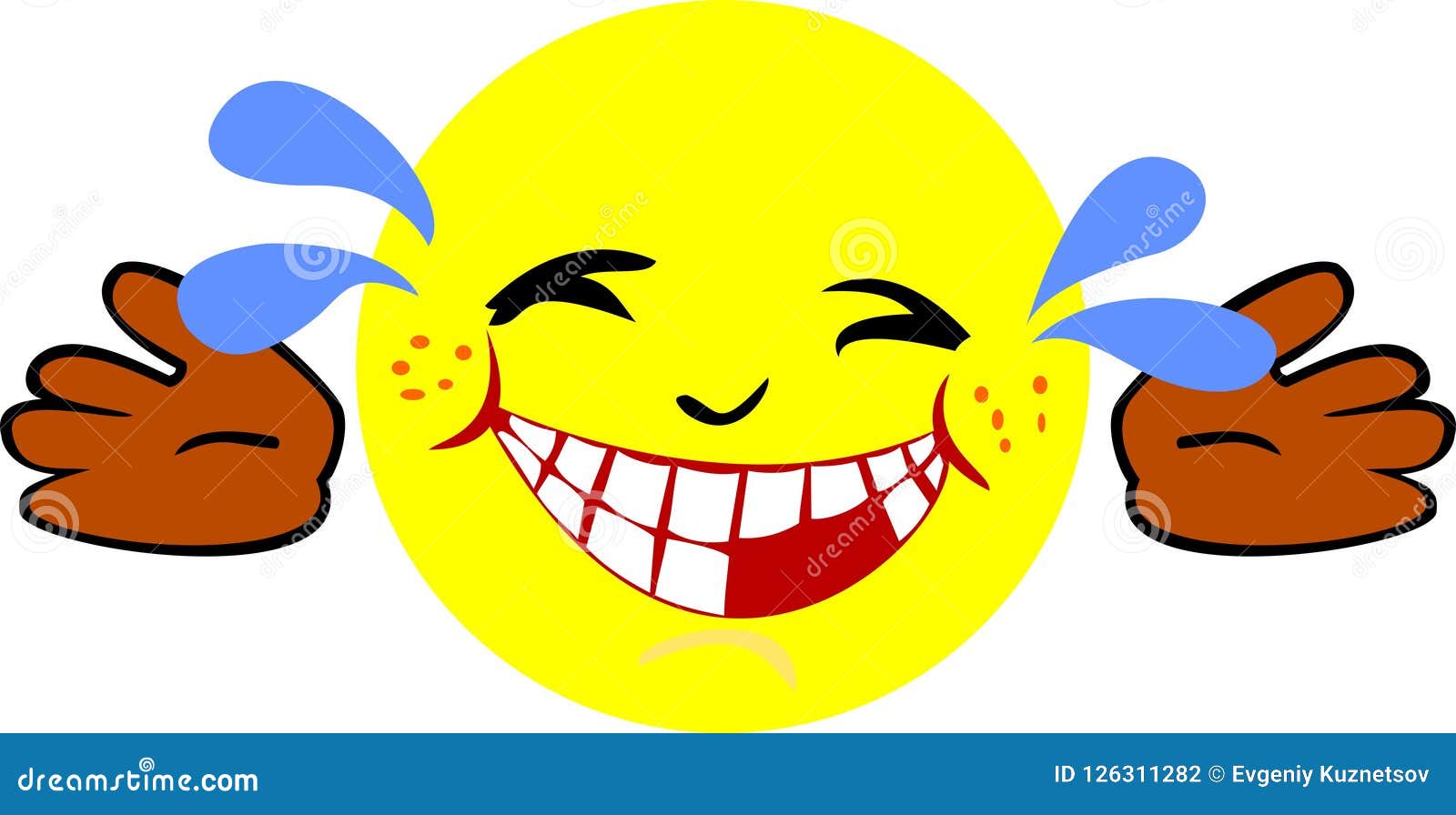Blije Smiley Zoete Smiley Grappige Smiley Vector Illustratie ...