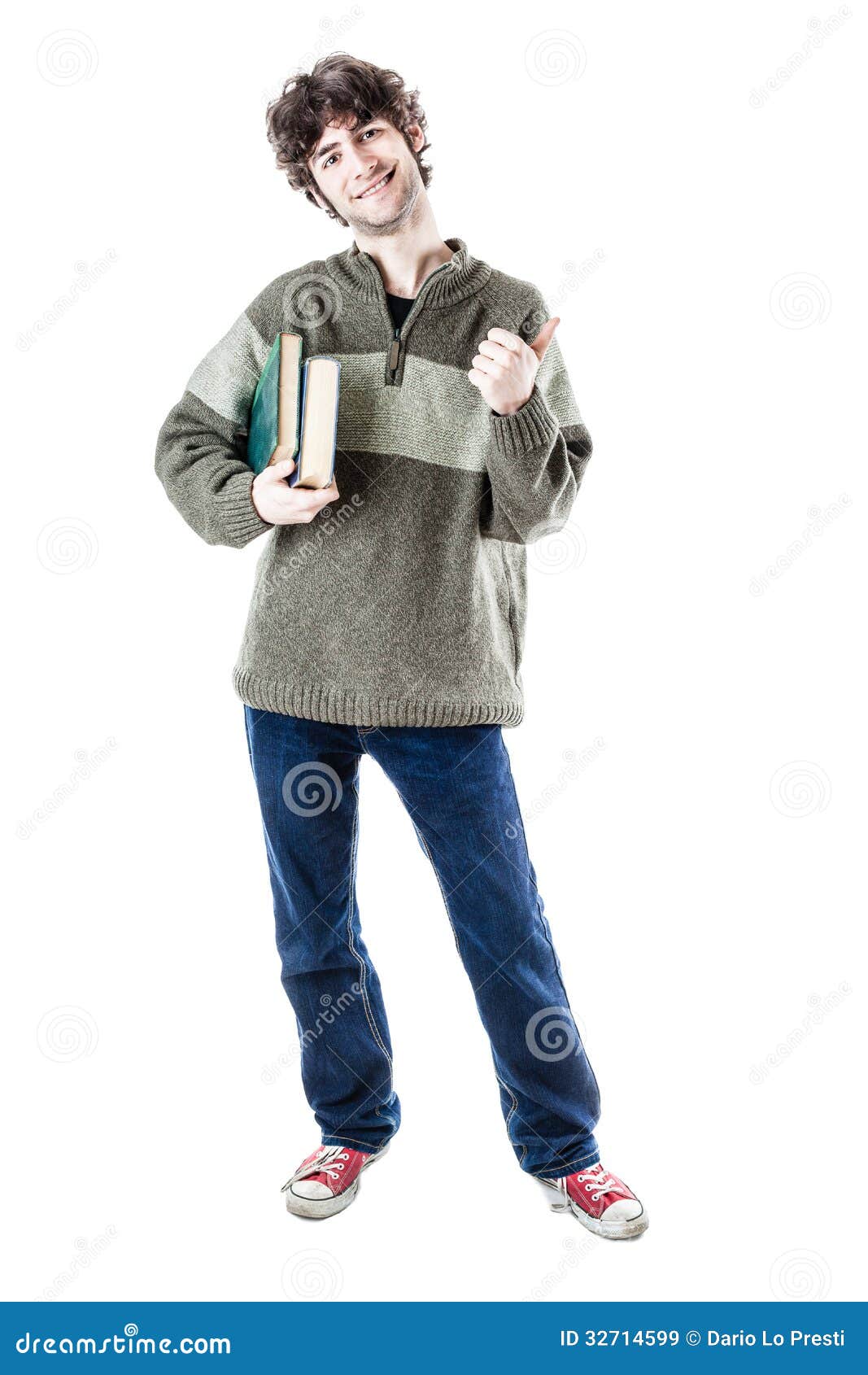 Blije student stock afbeelding. Image of mens, onderwijs - 32714599