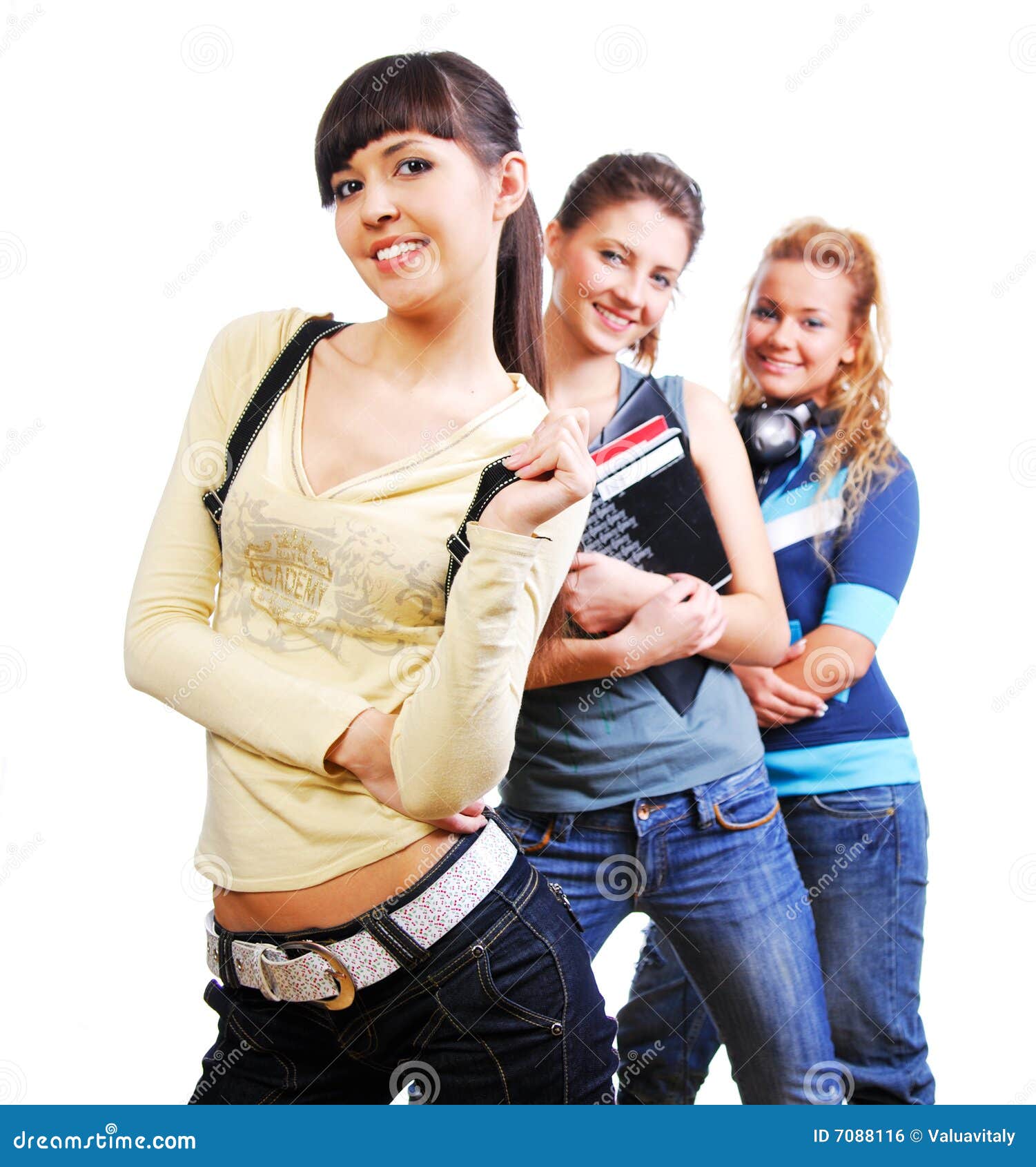 Blije studenten stock foto. Image of studenten, milieu - 7088116