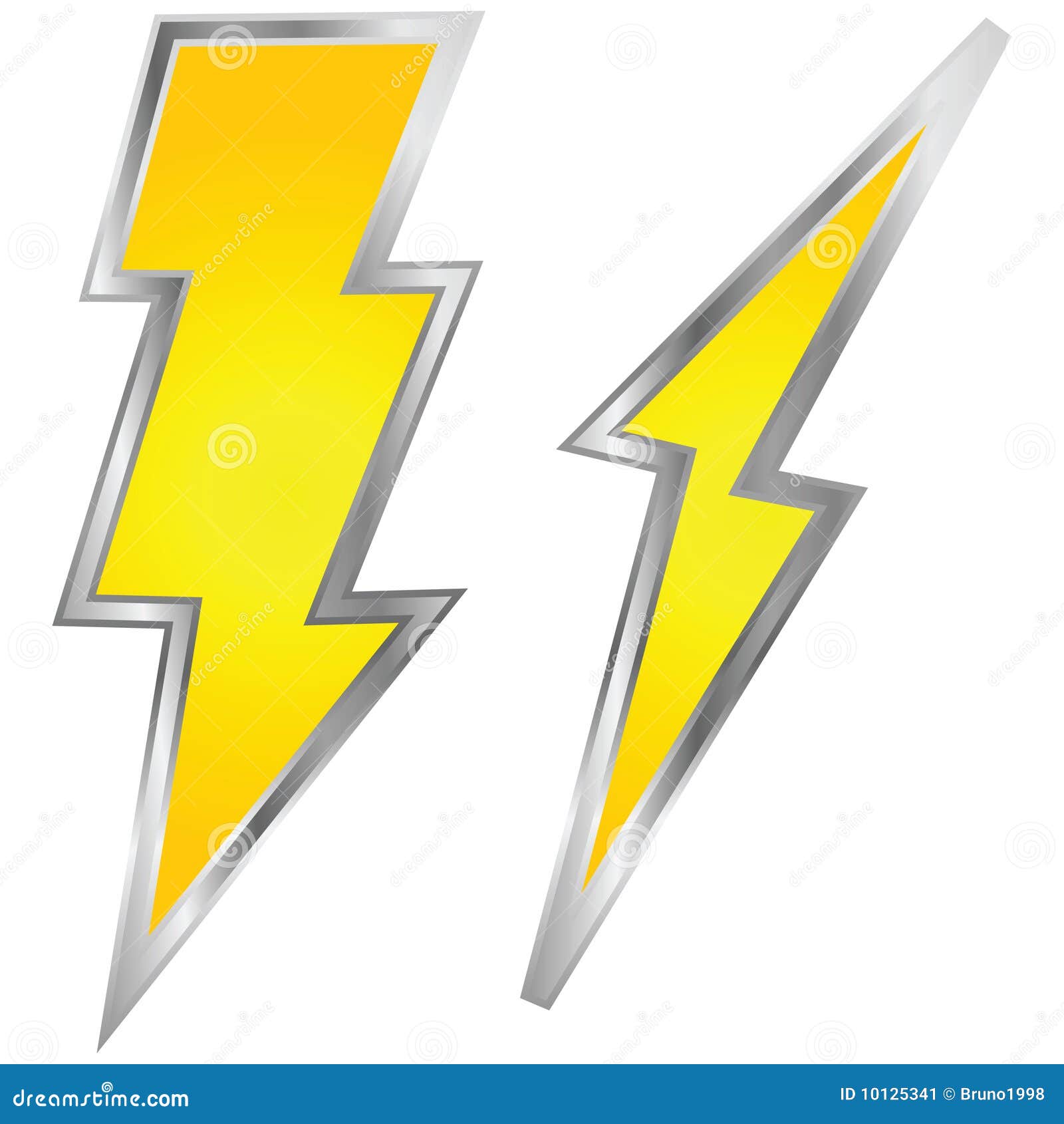 Bliksem vector illustratie. Illustration of metaal, statisch - 10125341