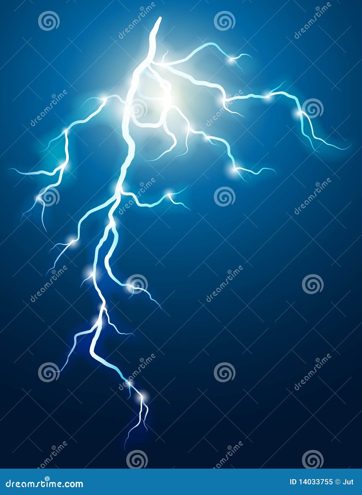 Bliksem vector illustratie. Illustration of huidig, nacht - 14033755