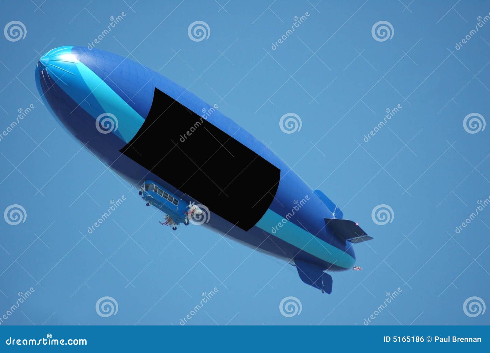 Blimp stock photo. Image of mechanical, passenger, airship - 5165186