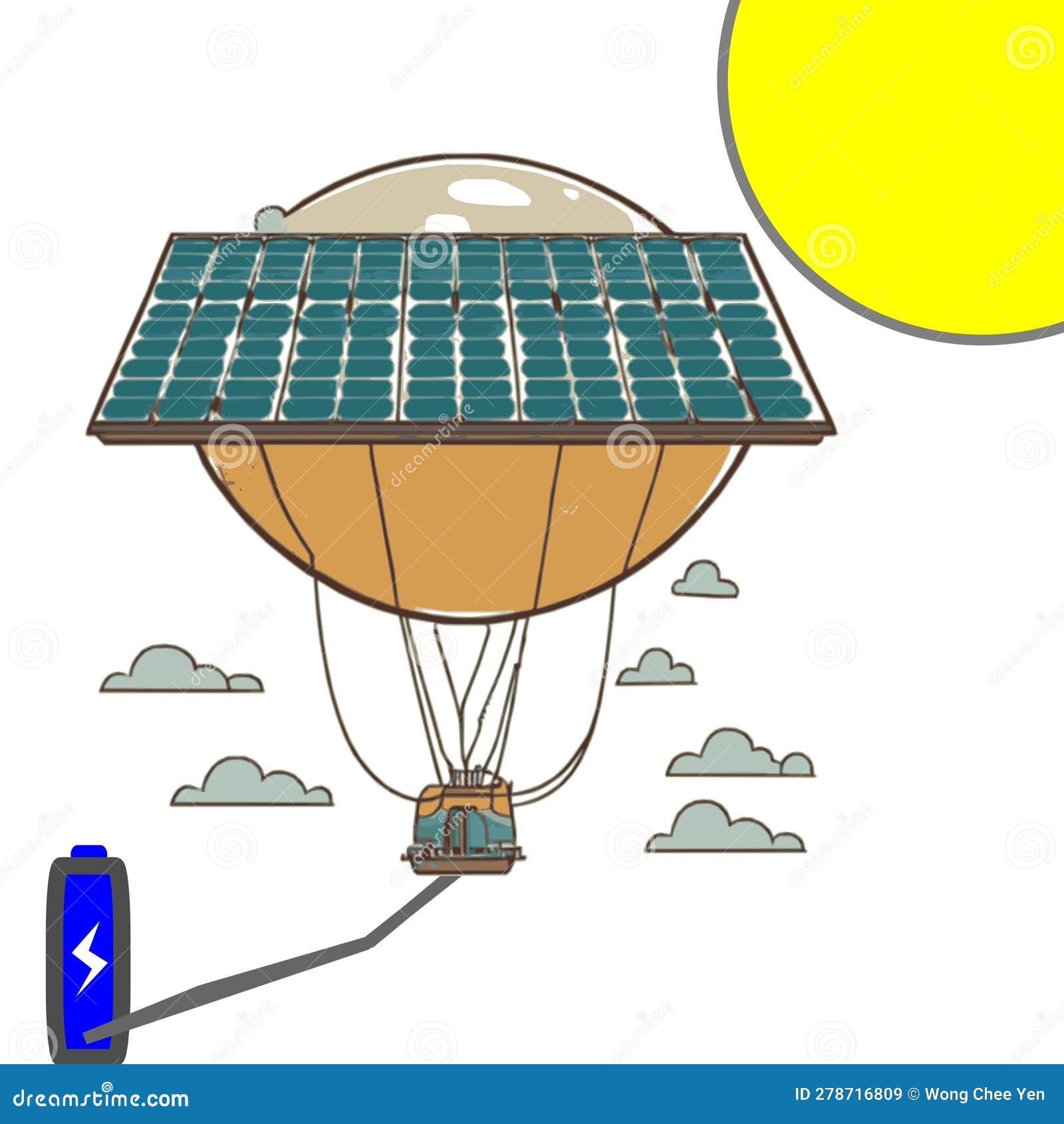 Floating Solar Farm On A Serene Lake, Harnessing Solar Energy While ...