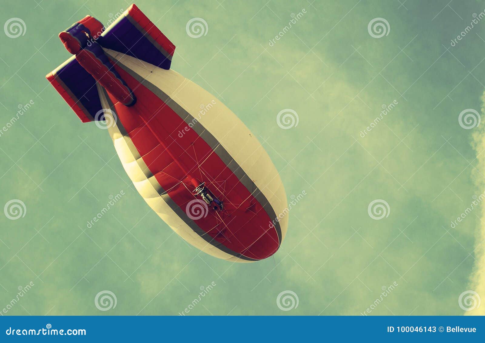 Blimp, vintage style stock image. Image of leader, float - 100046143