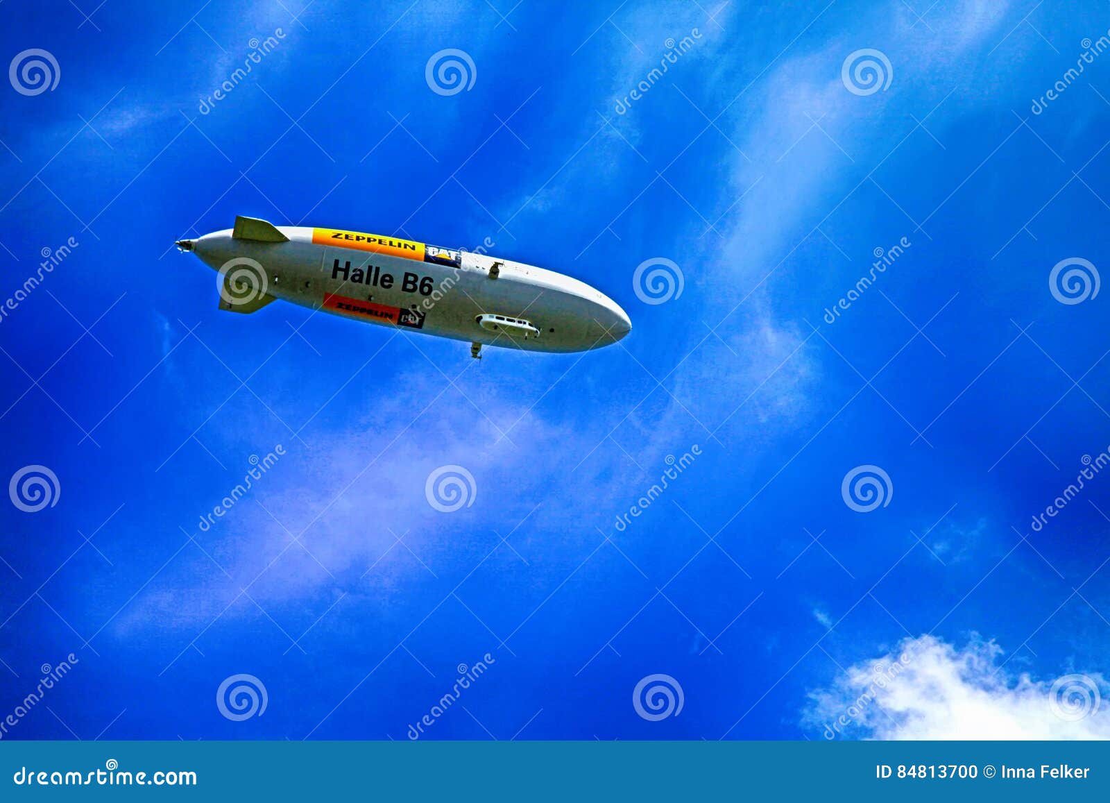 The Blimp Zeppelin Fly Over Stein am Rhein, Switzerland Editorial Image ...