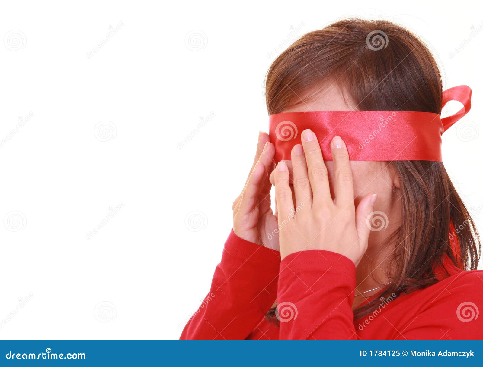 Blind stock image. Image of blindfolded, girl, woman, portrait - 1784125