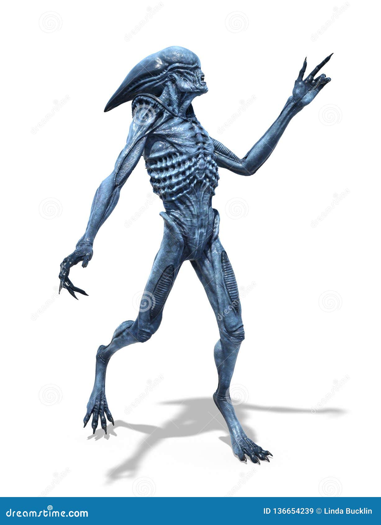 Blind Alien Pointing stock illustration. Illustration of alien - 136654239