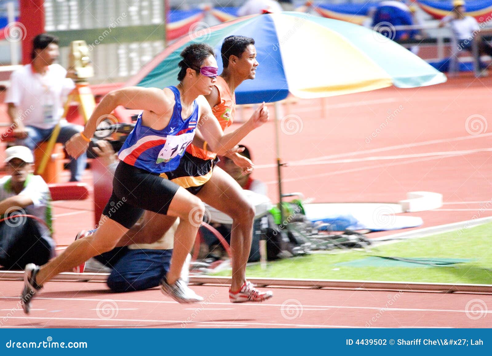 Blind Athlete editorial photography. Image of asia, determination - 4439502