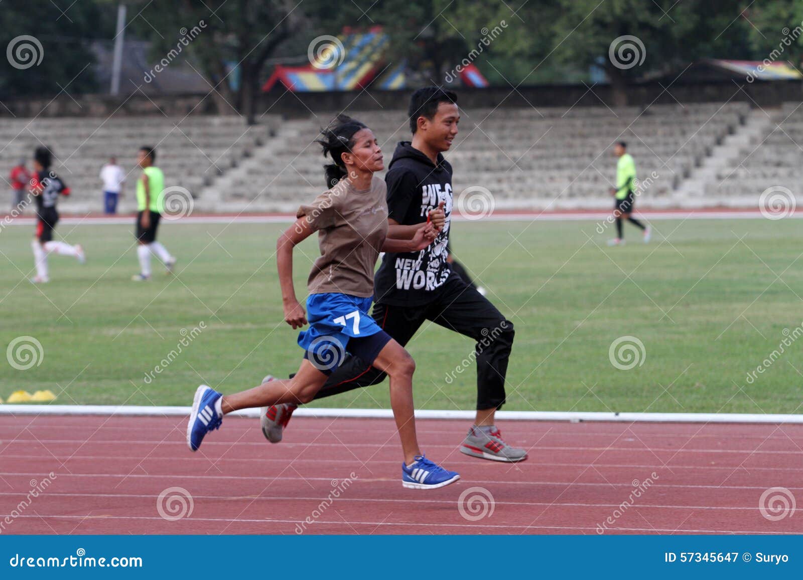 Blind athletes editorial photography. Image of java, city - 57345647