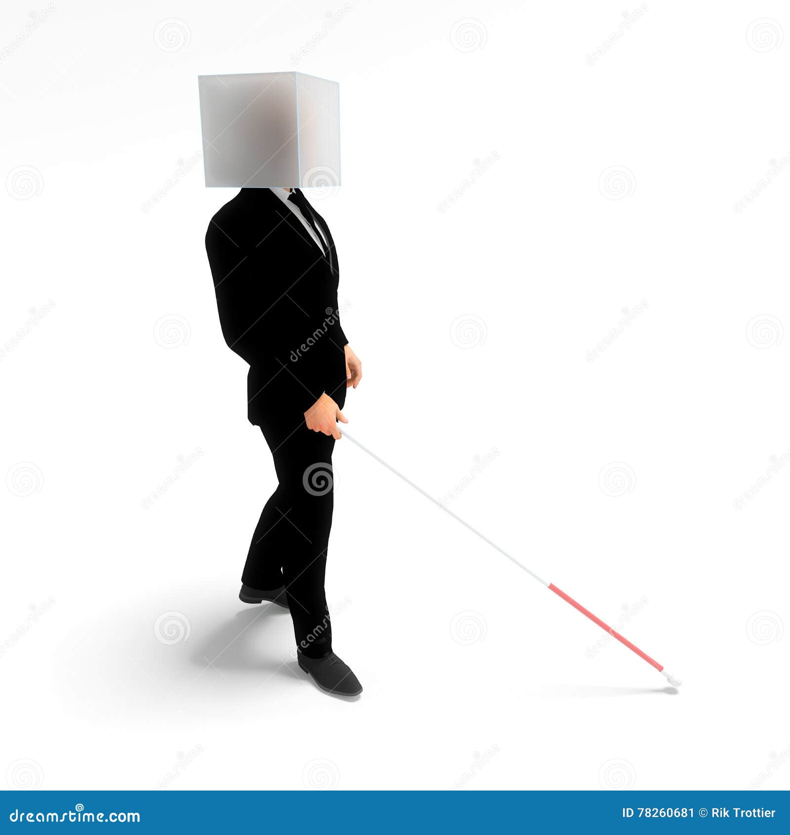 Blind Business stock illustration. Illustration of potential - 78260681