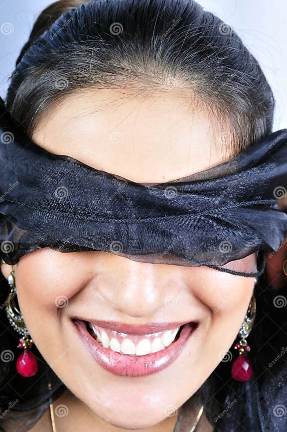 Blind fold stock image. Image of arabian, eyes, model - 11746607