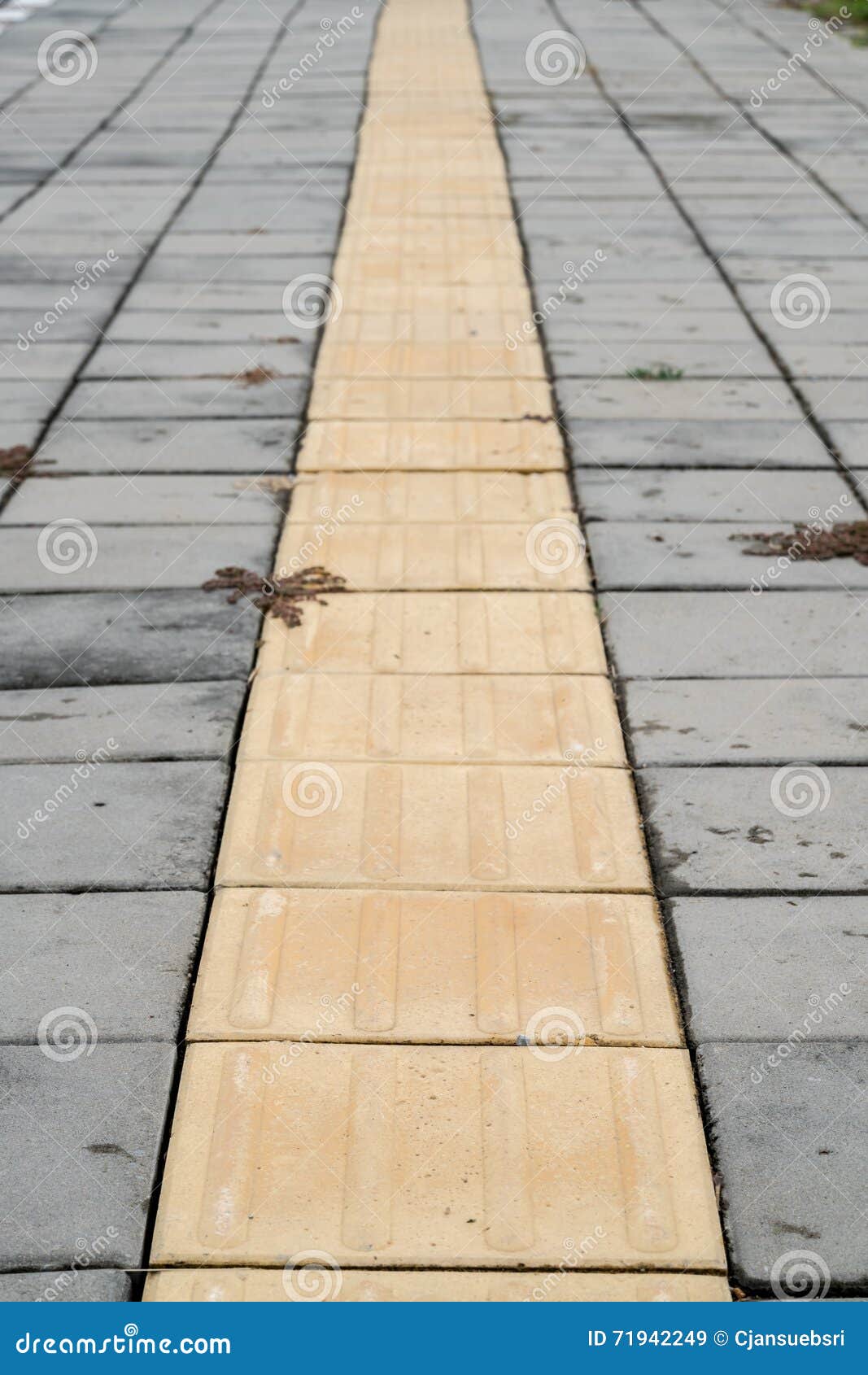 Blind Guide Tactile Paving Sidewalk, Yellow Guide For Disability And ...