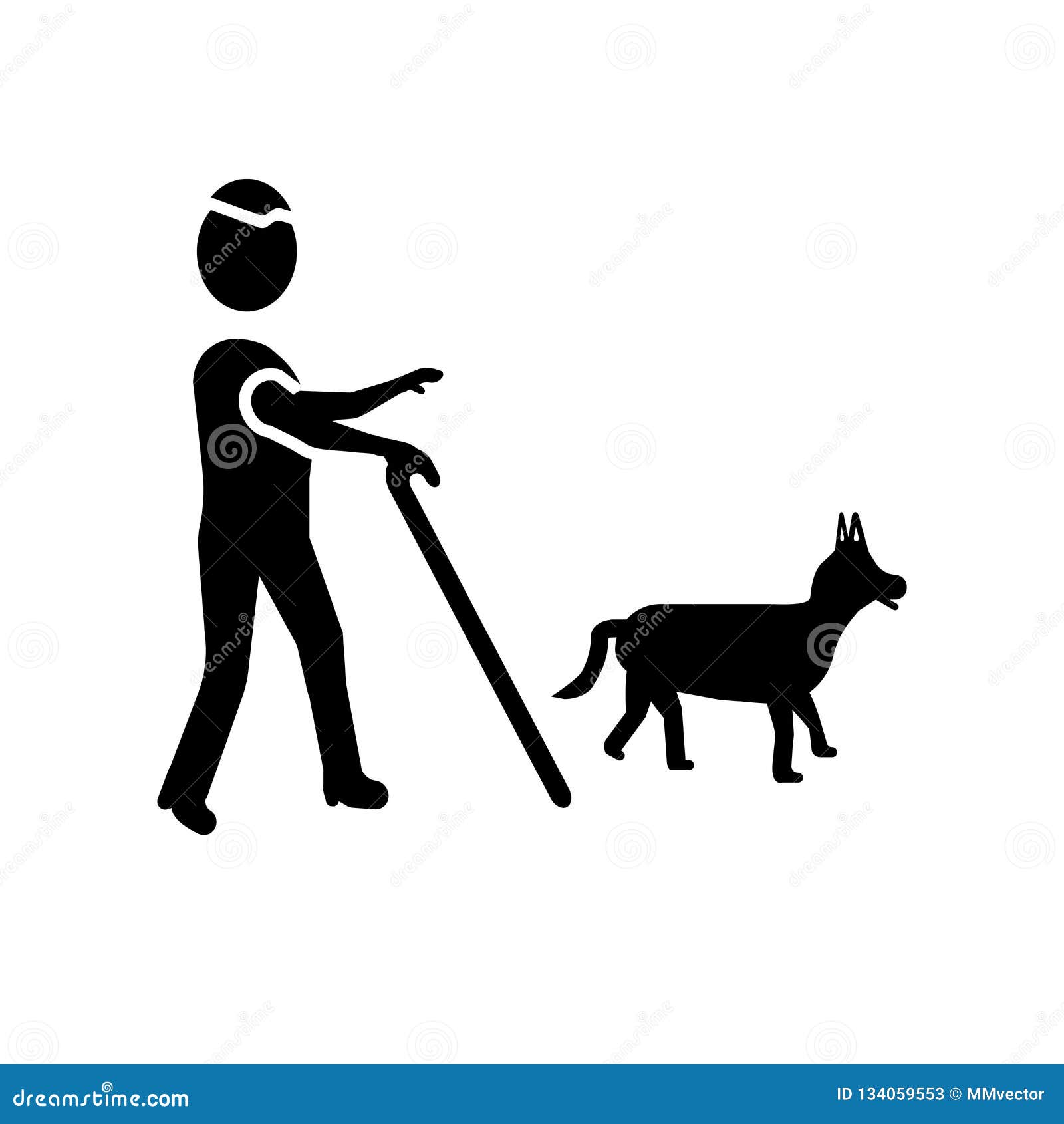 Blind Icon Vector Isolated on White Background, Blind Sign Stock Vector ...