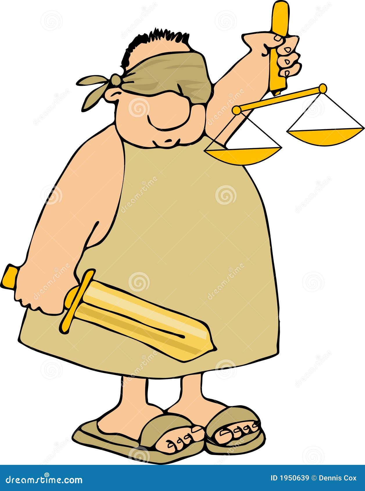 Blind Justice stock vector. Illustration of sword, blind - 1950639