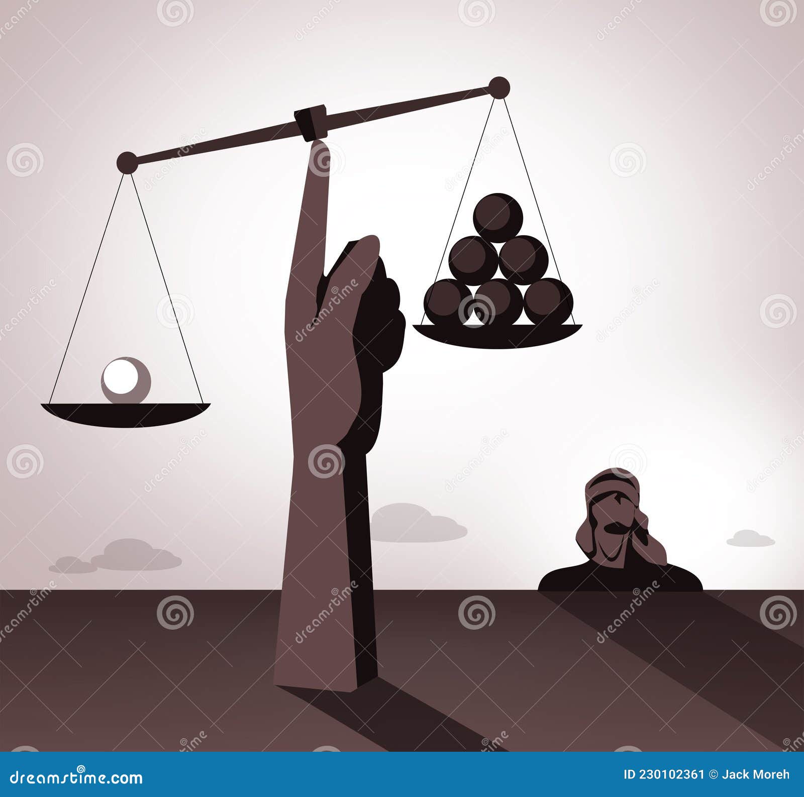 Blind Justice - Justice and Fairness Concept Stock Illustration ...