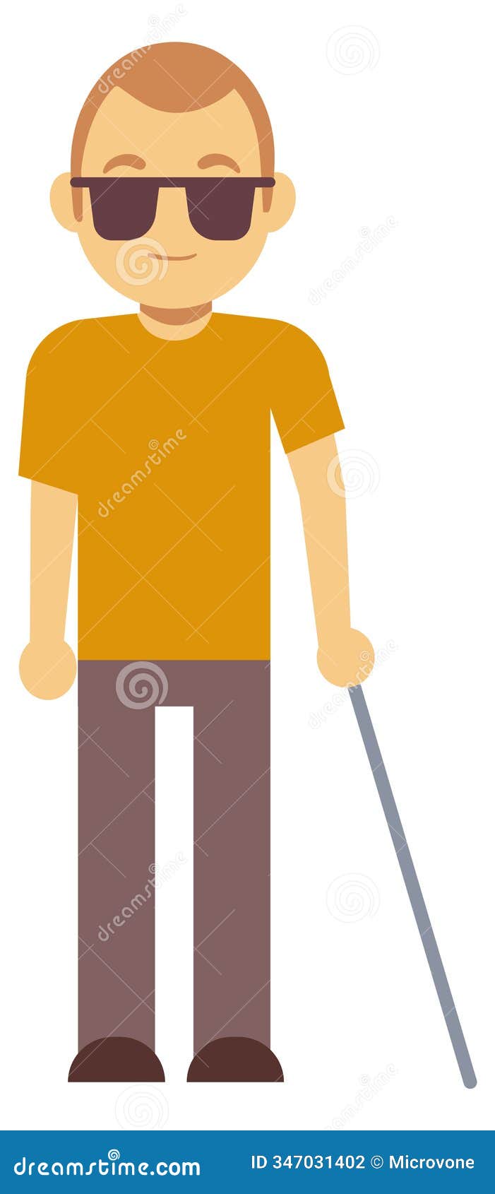 Blind Man Walking Silhouette, Blind Man Silhouette, Blind People ...