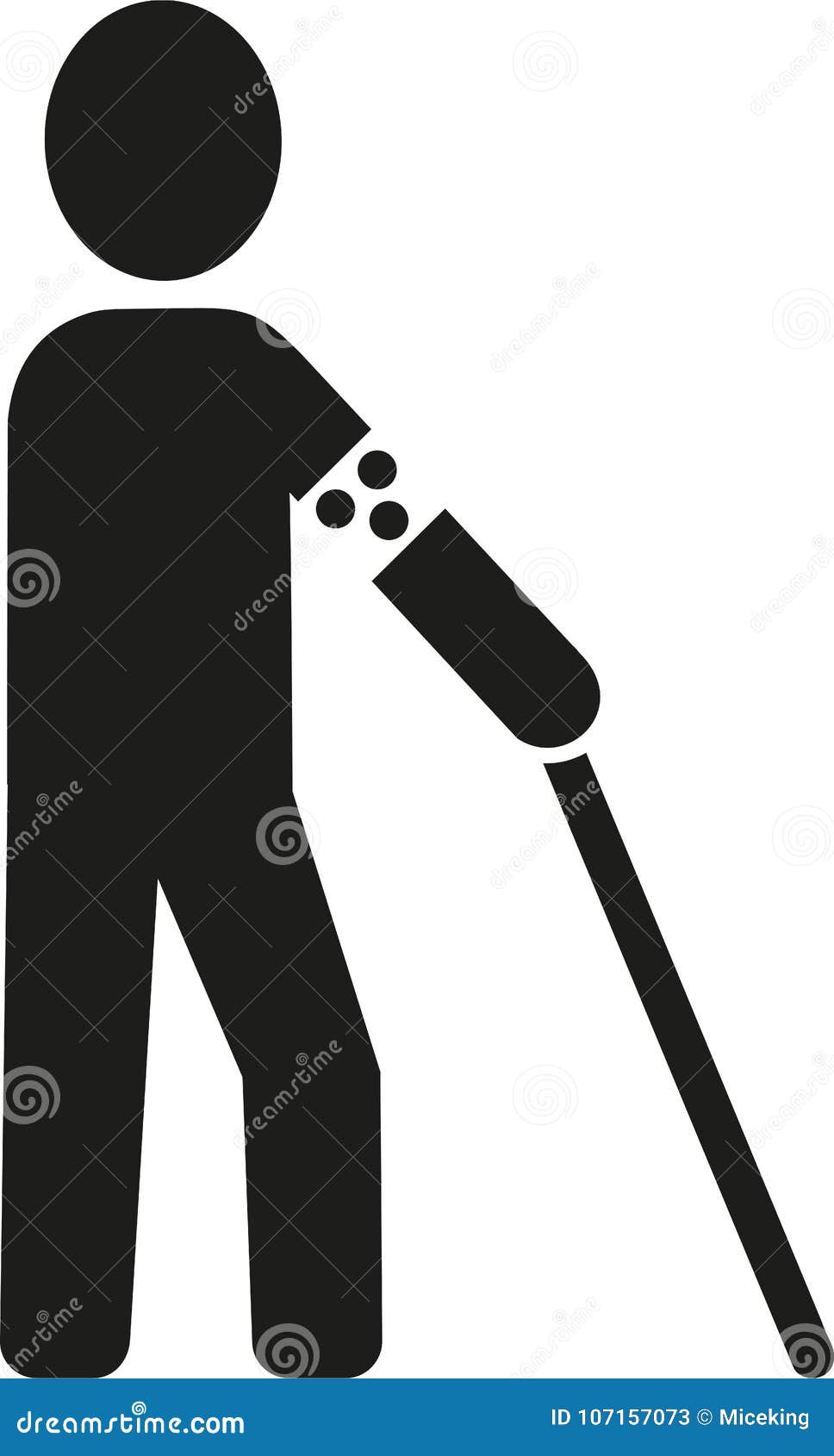 Blind man icon stock vector. Illustration of isolated - 107157073