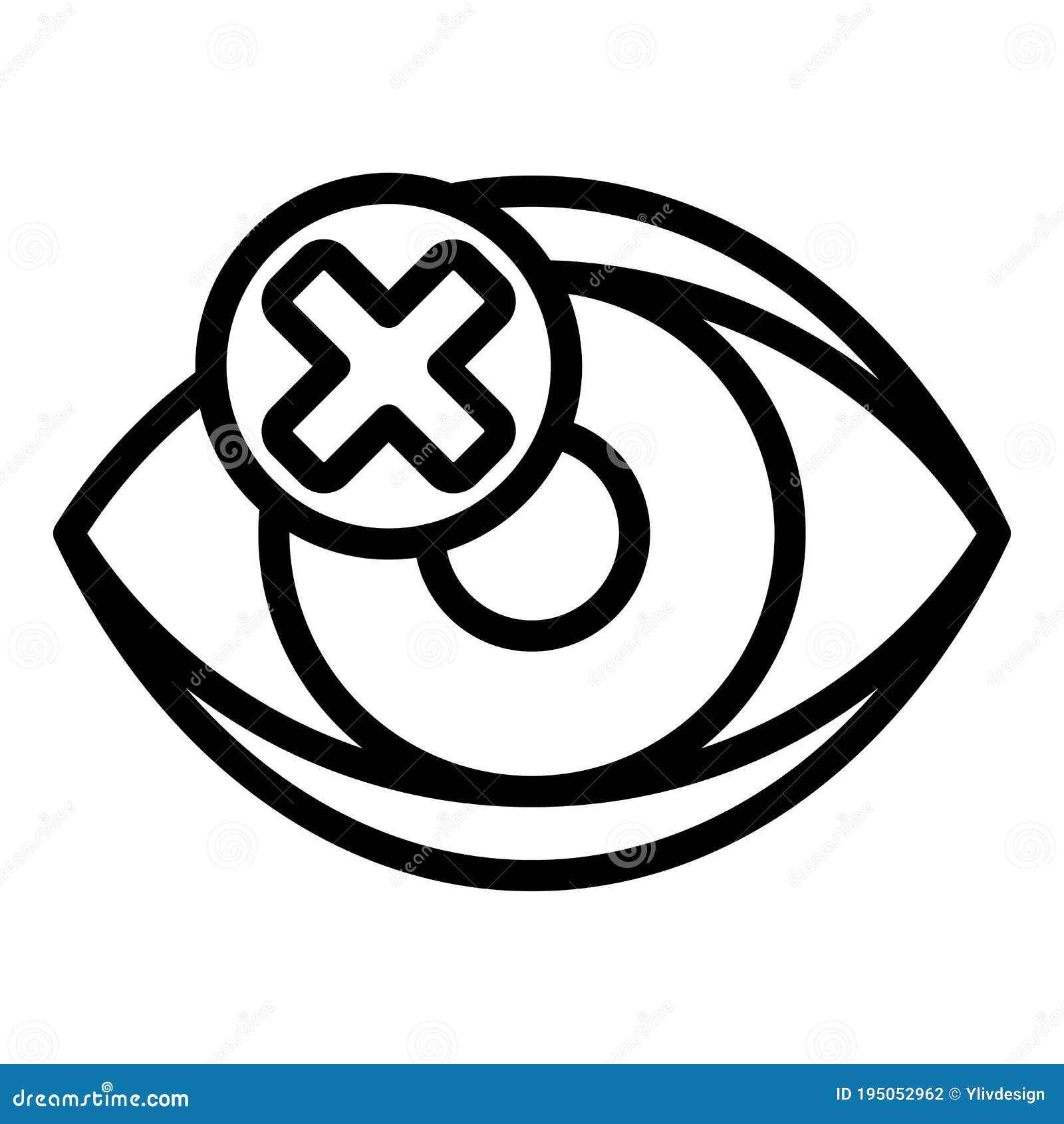 Blind Man Icon, Outline Style Stock Vector - Illustration of business ...