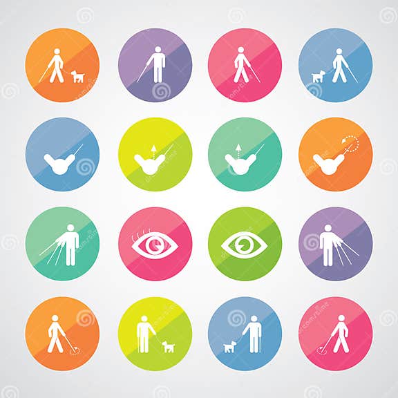 Blind man symbol stock vector. Illustration of disability - 51290894