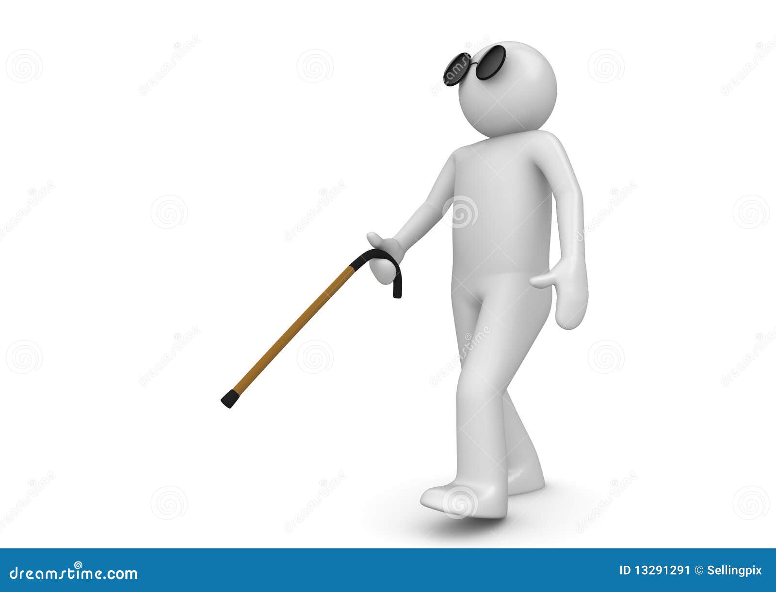 Blind Man With Walking Stick Stock Image | CartoonDealer.com #13291291 Blind Man With Walking Stick Stock Image | CartoonDealer.com #13291291