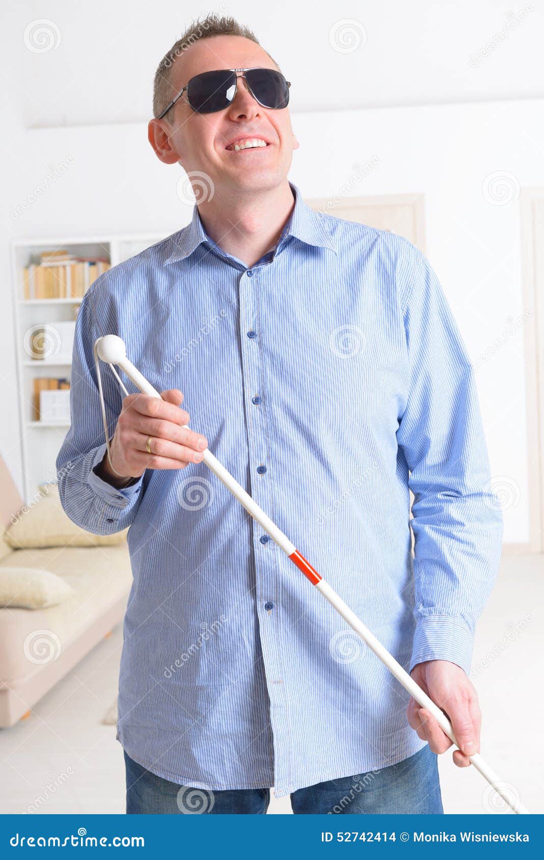 Blind man stock photo. Image of blind, eyewear, visionless - 52742414