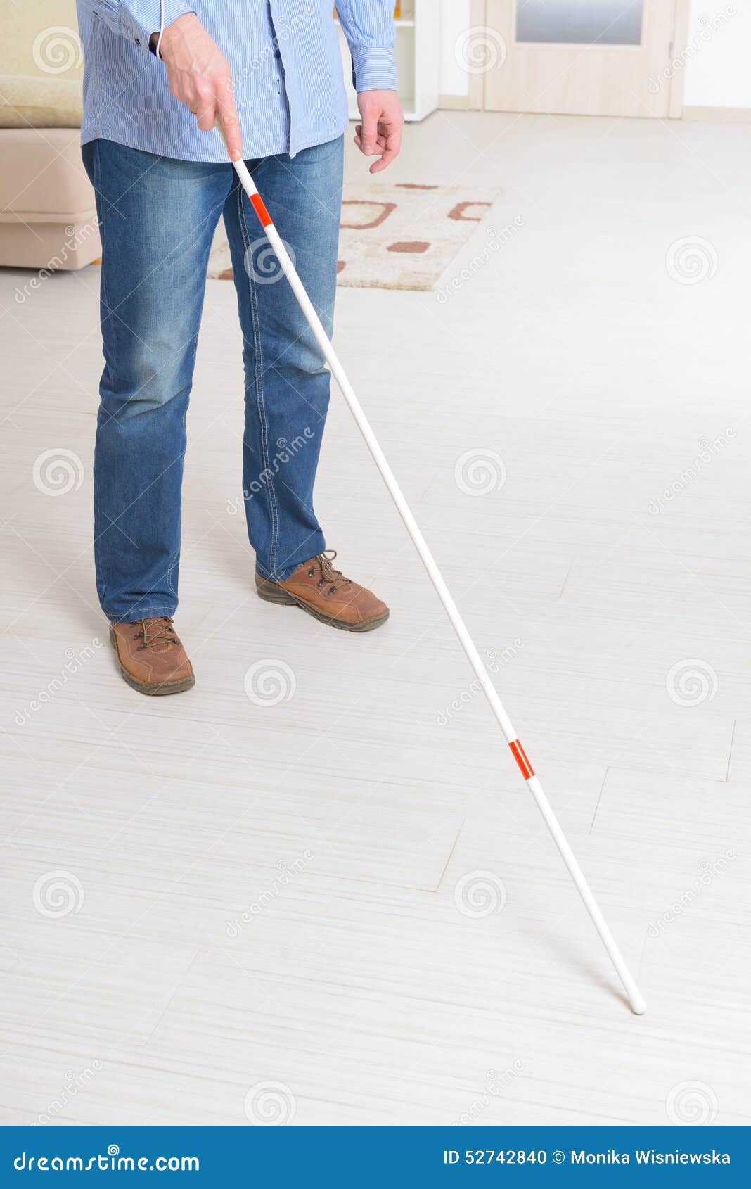 Blind man stock photo. Image of person, eyeless, disability - 52742840