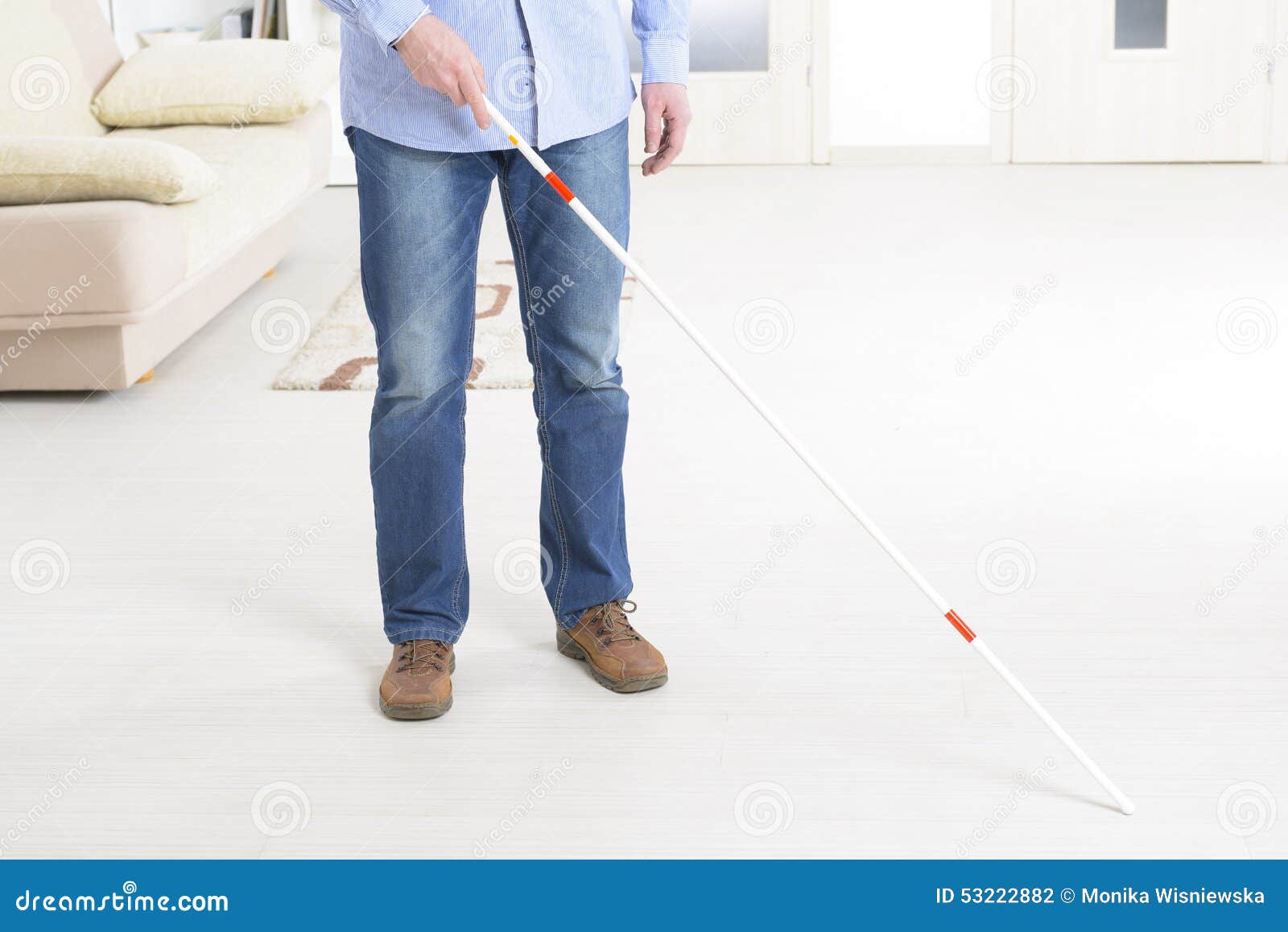 Blind man stock photo. Image of disability, home, invalid - 53222882