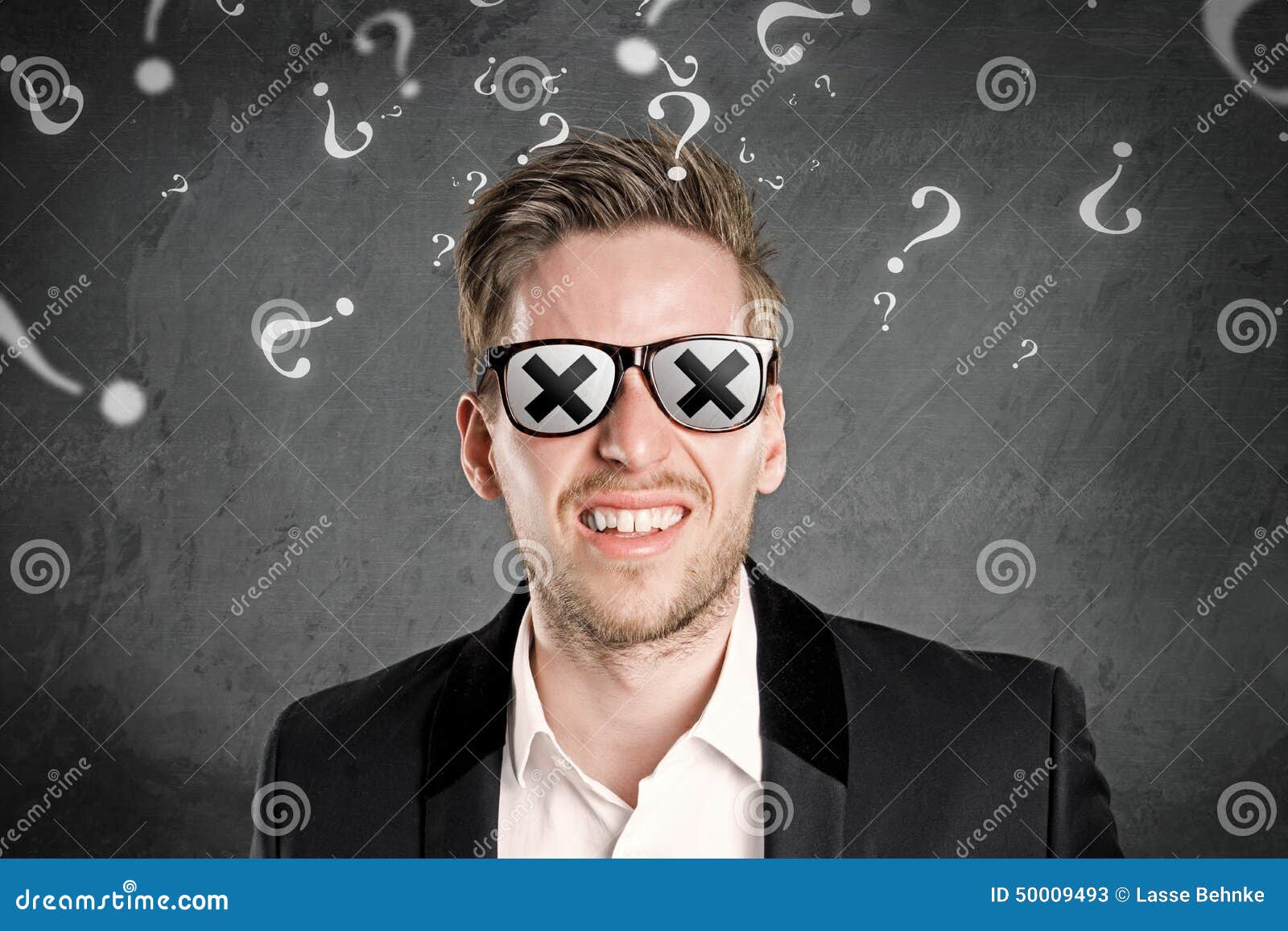 Blind Man stock image. Image of incompetent, loser, intimated - 50009493