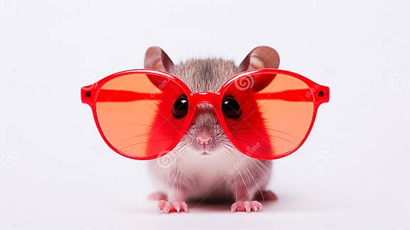 Blind Mouse Glasses Sunglasses Stock Illustration - Illustration of ...