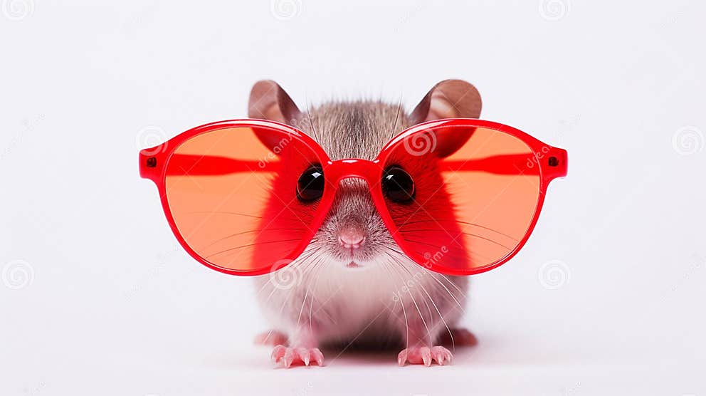 Blind Mouse Glasses Sunglasses Stock Illustration - Illustration of ...
