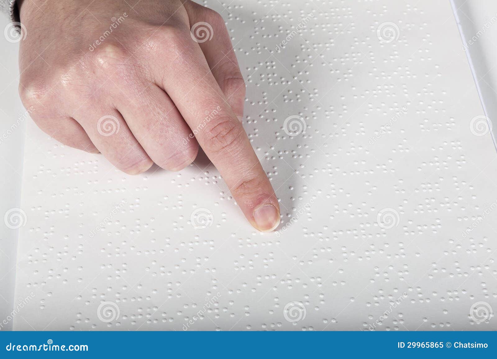 Blind reading text stock image. Image of paper, disabled - 29965865