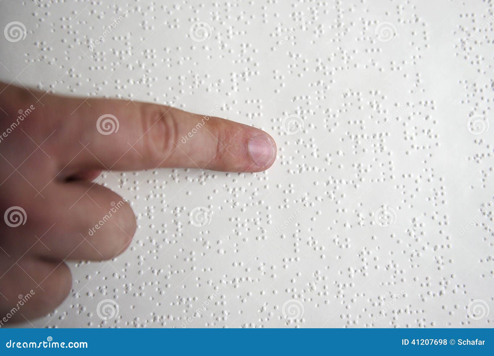 Blind Reading Text in Braille Language Stock Photo - Image of reading ...
