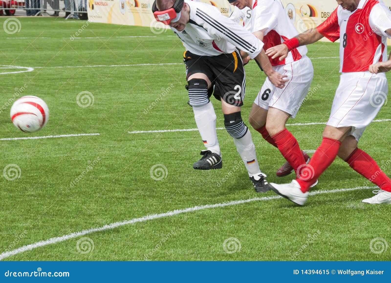 Blind soccer match editorial image. Image of play, handicapped - 14394615
